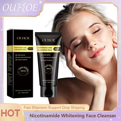 Nicotinamide Whitening Facial Cleanser Foaming Shrink Pores