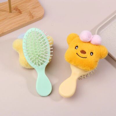 Cute Butter Bear Foldable Head Plush Doll Cartoon Portable A
