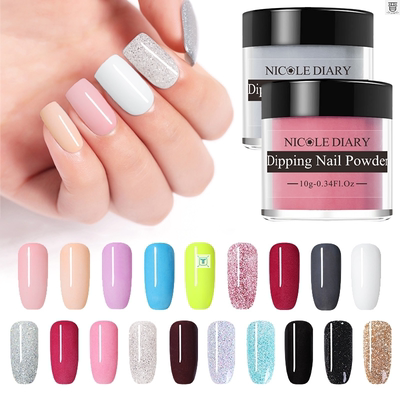10g  Nail Color Dipping Glitter Gradient French Dip Nail