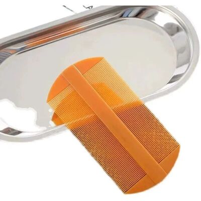 2pc Double-sided Plastic Dense Tooth Comb Anti-dandruff Itch
