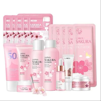Japan Sakura Facial Cleaner Korean Face Serum Exfoliating Pe