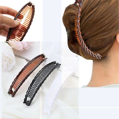 3 Colors Hair Claws Large Hair Clips Banana Hair Pins Hair C