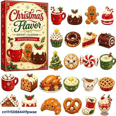 Christmas Flavors Advent Calendar 2026,24 Days Countdown Cal