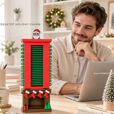 24-Day Santa Chimney Countdown Calendar,3D Printing DIY Sant