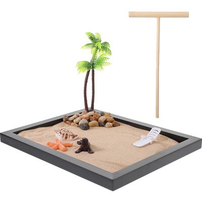 1Set Micro Landscape Home Decoration Zen Garden Kit Beach To
