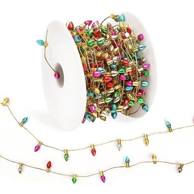 5/10Meters Christmas Garland Colorful Fake Bulbs Fairy Light