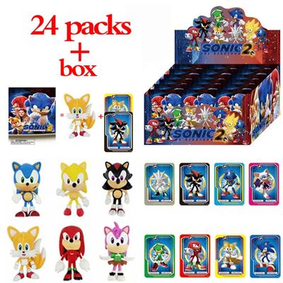 24pcs Sonic Blind Box Anime figures Mystery Box game Doll Fi