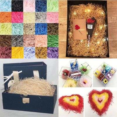 Colorful Lafite Grass Gold Filigree Fold Paper Shredded Wedd