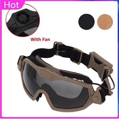 Tactical Goggles Anti Fog UV Protection Paintball Glasses Wi