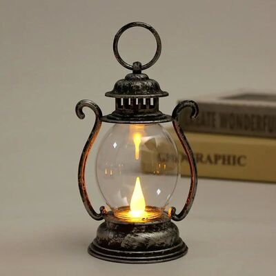 Led Retro Glowing Pony Lantern Christmas Halloween Simulatio