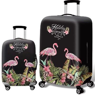 Flamingos Design Luggage Protective Cover Travel Suitcase Co