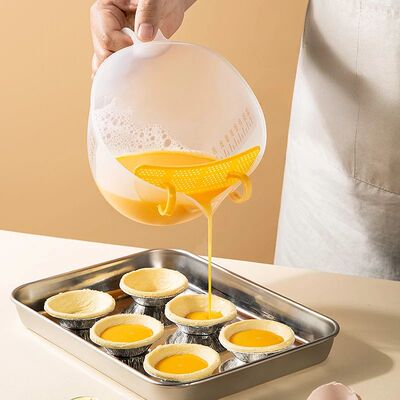 1PC Large-Capacity Measuring Cup with Filter Egg Liquid Tart