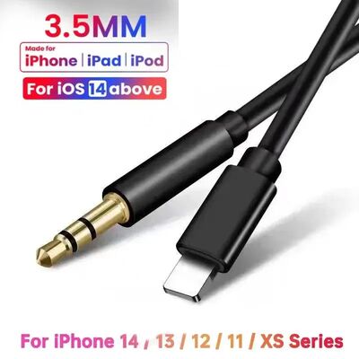 Ligntning to 3.5mm Jack Aux Cable Car Speaker Headphone Adapter for iPhone 14 13 12 11 Pro Audio Spl