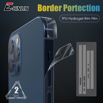Carbon Fiber Sticker Clear Matte Phone Side Film For iPhone 16 15 14 Plus 13 12 Pro Max Frame Protec