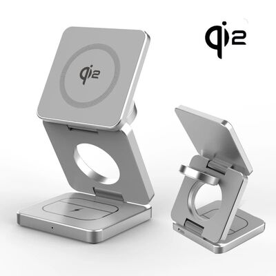 3In1 15W Magnetic Wireless Charger for Iphone 16 15 14 13 Qu