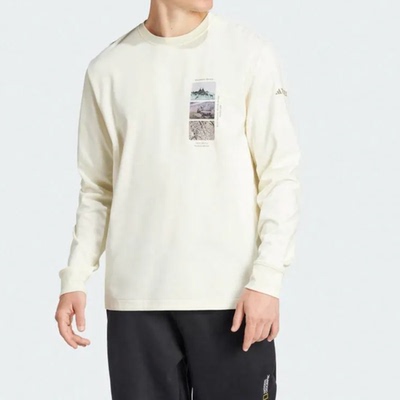 ADIDAS阿迪达斯男女同款家地理联名款户外运动长袖套头T恤JI5922