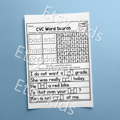 CVC  Simple Sentences   CVC short AEIOU
