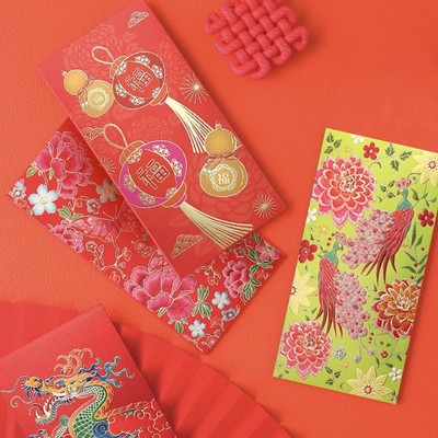 马年春节吉祥如意红包袋千元款浮