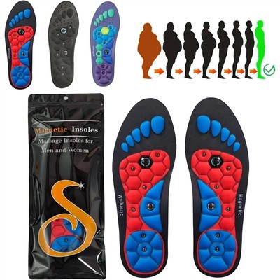 Medical Magnetic Therapy Sports Insoles Massage Foot Weight