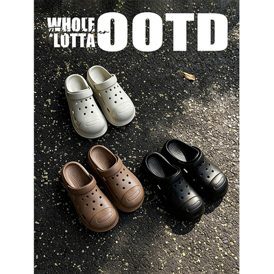 NewRockstarChoppa 夏季Cleanfit勃肯拖鞋男款沙滩防滑外穿洞洞鞋