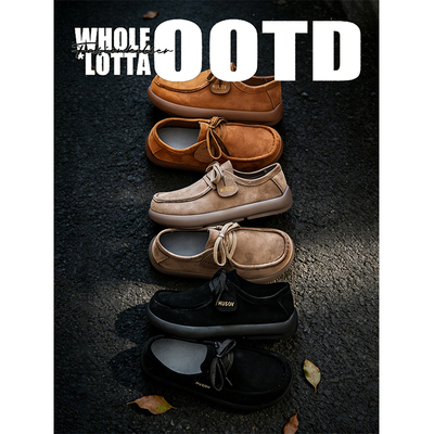 NewRockStarChoppa 复古勃肯鞋男士春季百搭大码46小众厚底袋鼠鞋