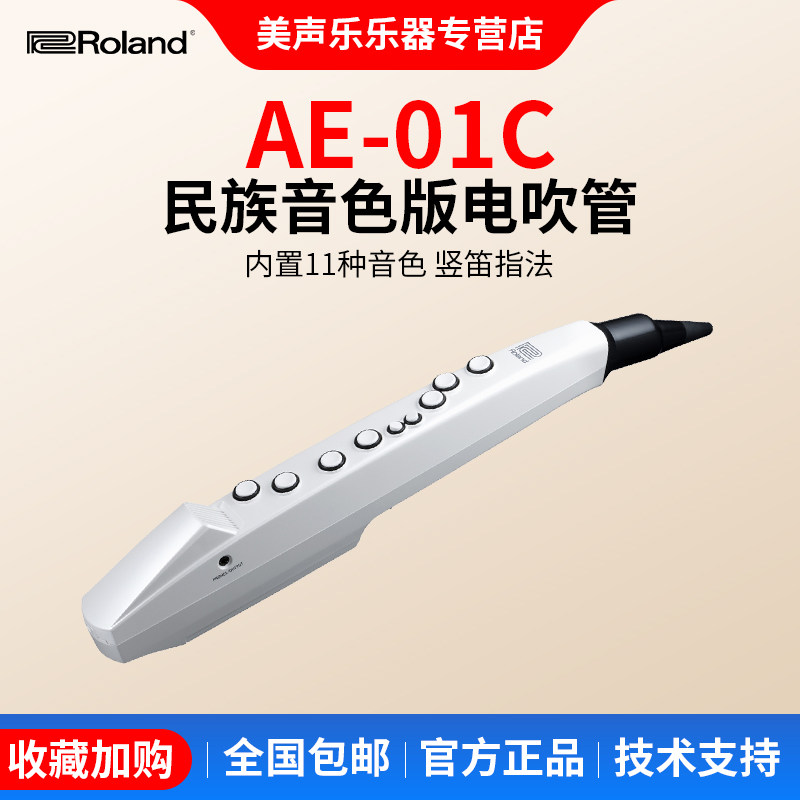 Roland罗兰电吹管乐器AE01 ae0501c初学入门电子萨克斯葫芦丝笛子