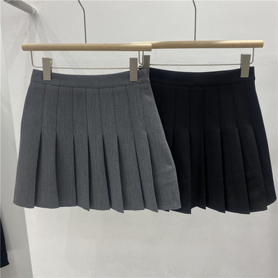 锦荣家短裙原创A字百褶裙