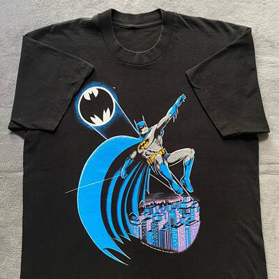 Batman DC T-shirt短袖t恤 Black Sick design 1988 Retro