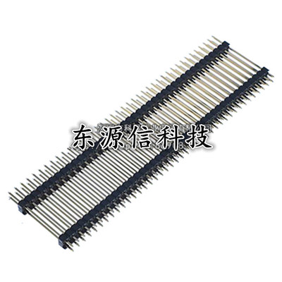 双排直插插针2.54MM间距 2X40P针长20/25/30/35/40MM双排双塑排针