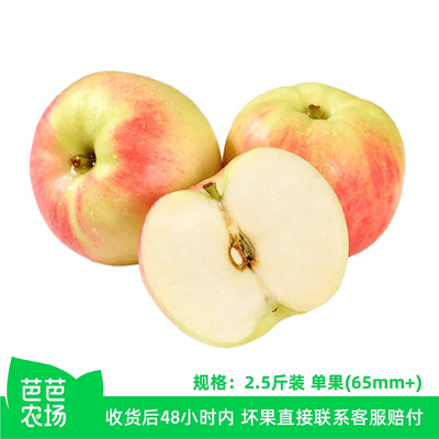 芭芭农场兑换陕西嘎啦苹果2.5斤装单果65mm多汁新鲜自提脆甜种植