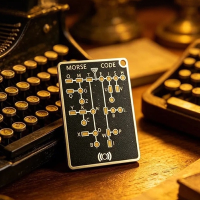 跨境新品Morse Code Trainer Card Pro LED Edition 摩斯训练卡