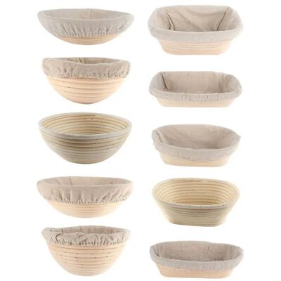 1/3 PCS PP Rattan Dough Proofing Basket for Bread Fermentati