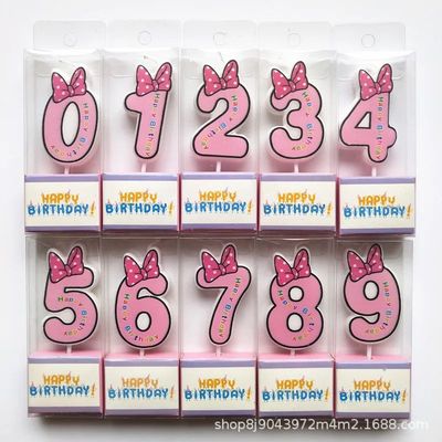 Hot Happy Birthday Number 0-9 Candles Cartoon   Mouse Candle