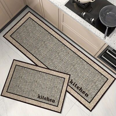 Long diatom mud printed kitchen floor mat square household n