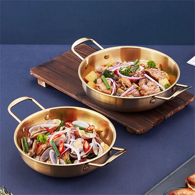 Stainless Steel Cookware Saucepan Dry Pots with Handle Home