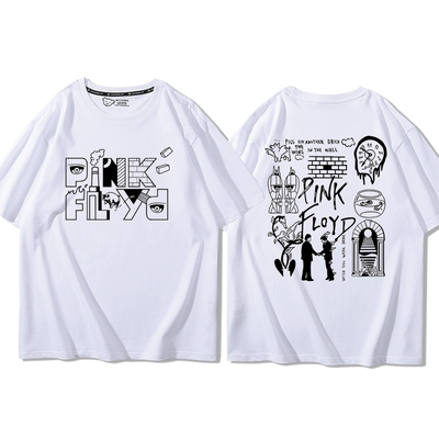 美式潮牌高街PinkFloyd乐队短袖