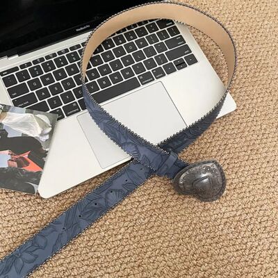 Vintage American Style Women's Belt Retro Y2k Heart Waist Be