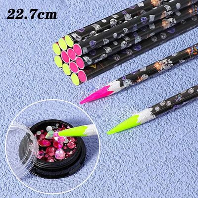 5pcs/set Nail Dotting Pen Picking Rhinestones Gems Drill Cry