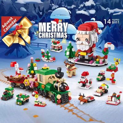 Surprise Christmas Advent Calendar Blind Box Christma Buildi