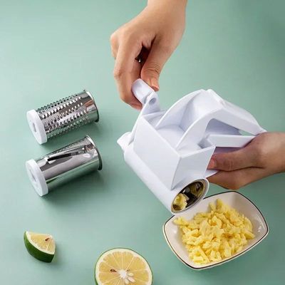 1 and 3 In 1 Kitchen Supplies Plastic Hand cranked rotating