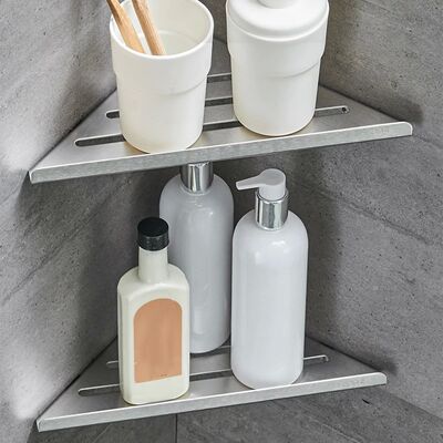 1/2Pcs Bathroom Shelf 304 Stainless Steel Corner Shower Shel