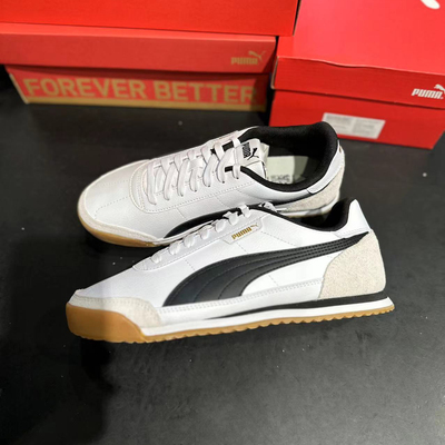 彪马休闲男女系带拼色薄底鞋