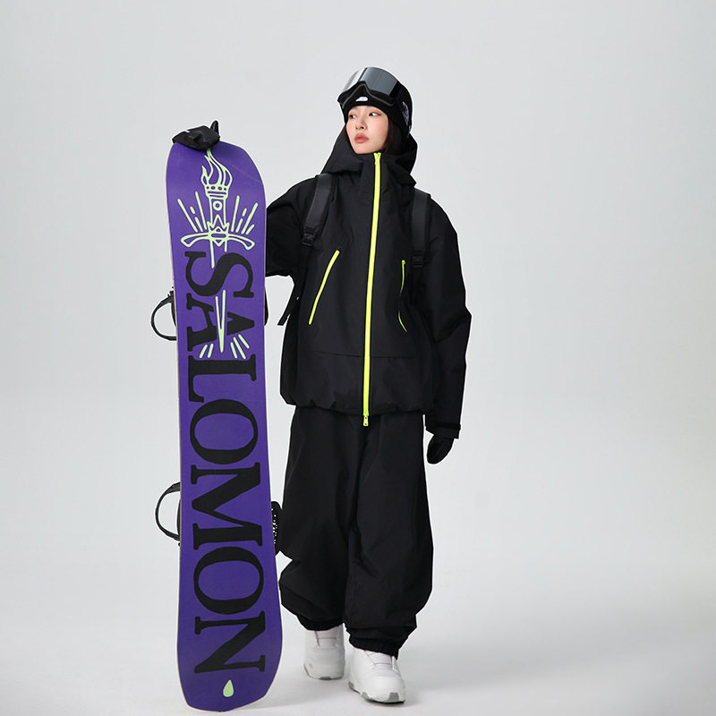 新款滑雪服套装女款单板双板耐磨保暖男士防水滑雪夹克冲锋衣裤