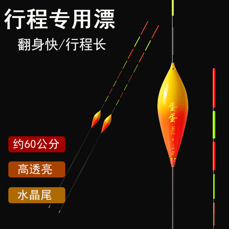 60公分鸽子蛋型行程浮漂水晶加粗尾黑坑水库深水浮漂翘嘴鲫鲤鱼漂