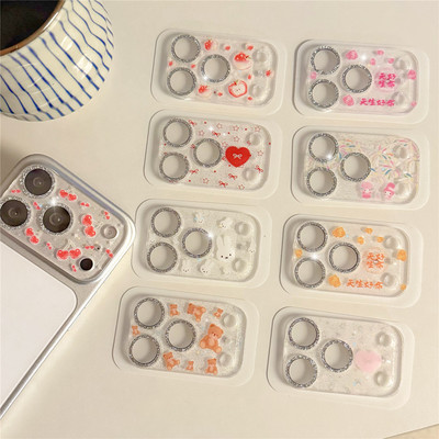 卡通可爱文字17promax镜头膜