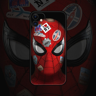 原创适用苹果15promax蜘蛛侠手机壳iPhone14保护壳趣味13软壳恶搞12个性11漫威xsmax皮得帕克帅气男生