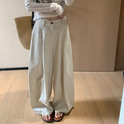 韩11老钱风显瘦慵懒风休闲裤