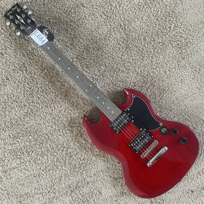 品牌Harley benton HB SG 恶魔角 电吉他酒红色 双线圈拾音器库存