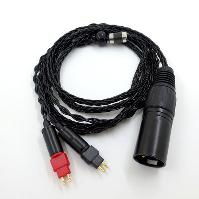 适用于森海HD650 HD580 HD600 HD660s八芯耳机线 四芯卡侬头XLR用