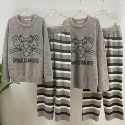 亲嘴猫25新秋冬款半边绒情侣款可外穿家居服59145,59146实体正品